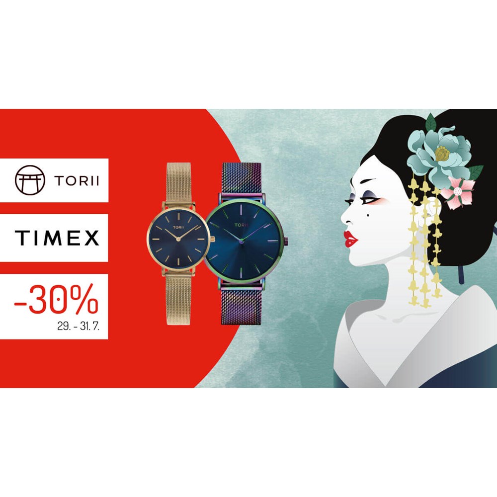 30% Ljetnog popusta na Torii i Timex - Satovi.com
